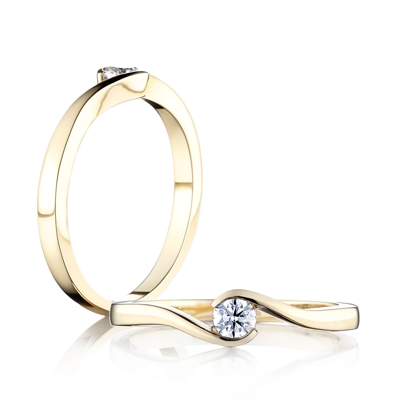 Zásnubné prstene s diamantom - EGNE