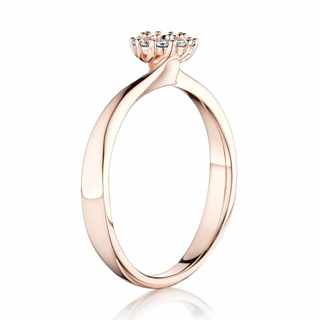 Zásnubný prsteň Pisa s diamantom - EGNE