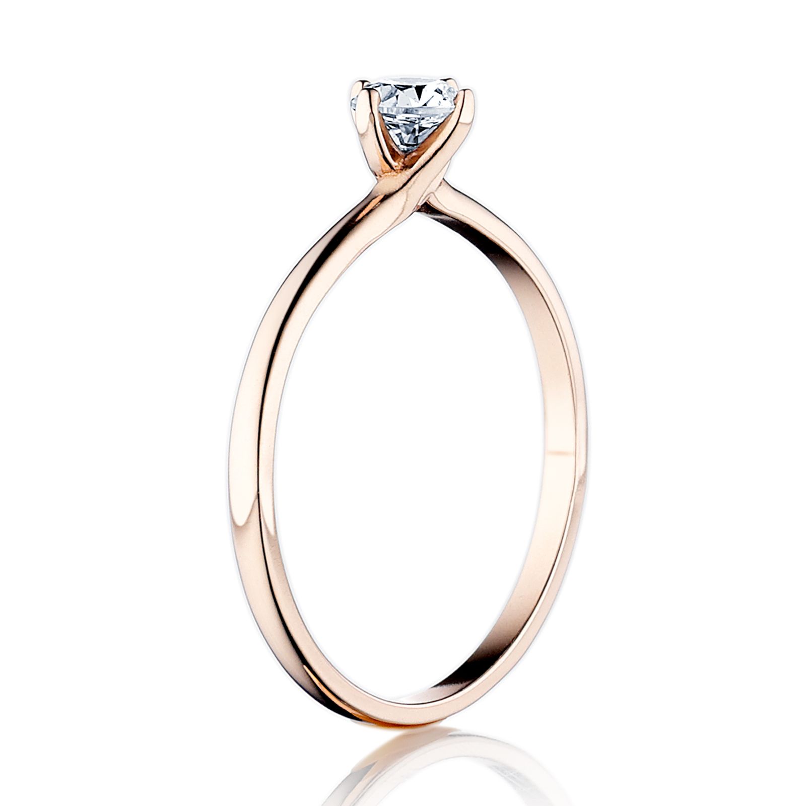 Zásnubný prsteň Chelsea s diamantom - EGNE